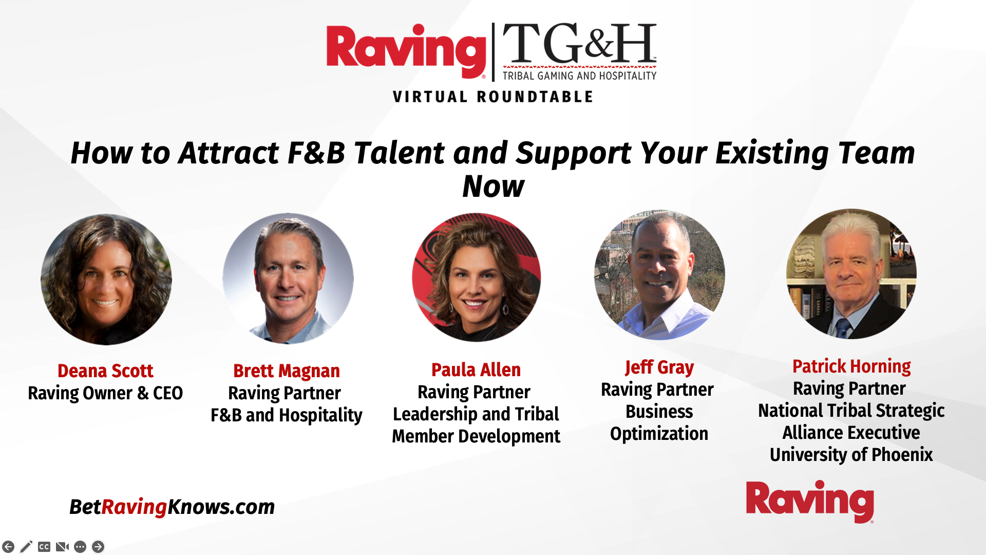 Raving Roundtable: How to Attract F&B Talent and Support Your Existing ...