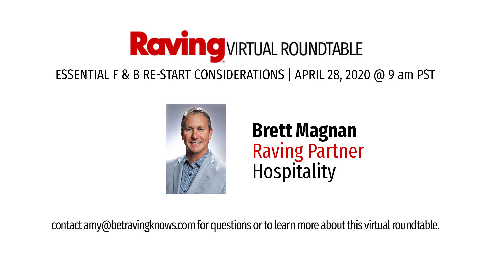 Raving Roundtable: Essential F&B Restart Considerations - Raving